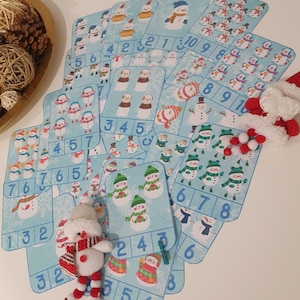 Winter Count Clip Cards, Numbers 1-10 Count and Clip Activity ...