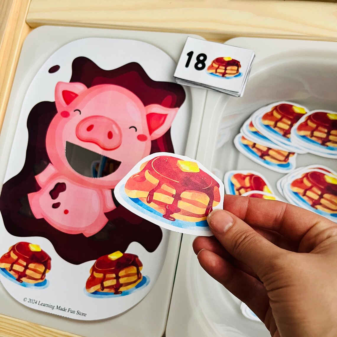 If You Give a Pig a Pancake Counting, Printable Flisat Insert, Trofast ...