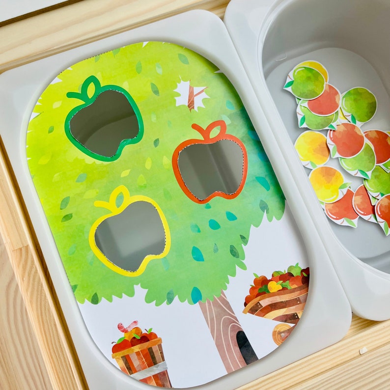 Counting Apples Flisat Insert, Preschool Printable (digital Download ...