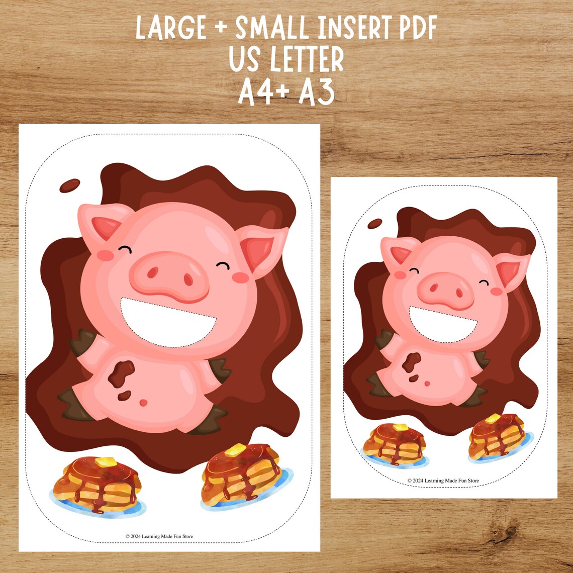 If You Give a Pig a Pancake Counting, Printable Flisat Insert, Trofast ...