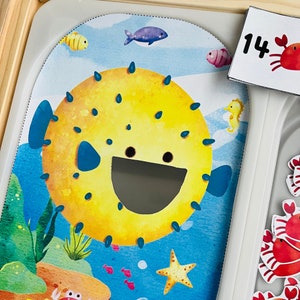 Feed Puffer Fish Counting, Printable Flisat Insert, Trofast Insert ...