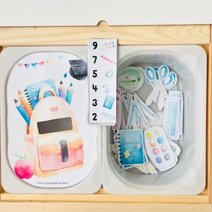 Back to School Backpack Count, Flisat Insert, Trofast Insert, Flisat ...