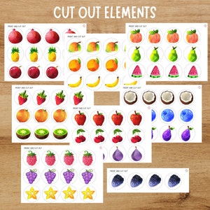 Make a Smoothie Counting, Printable Flisat Insert, Trofast Insert ...