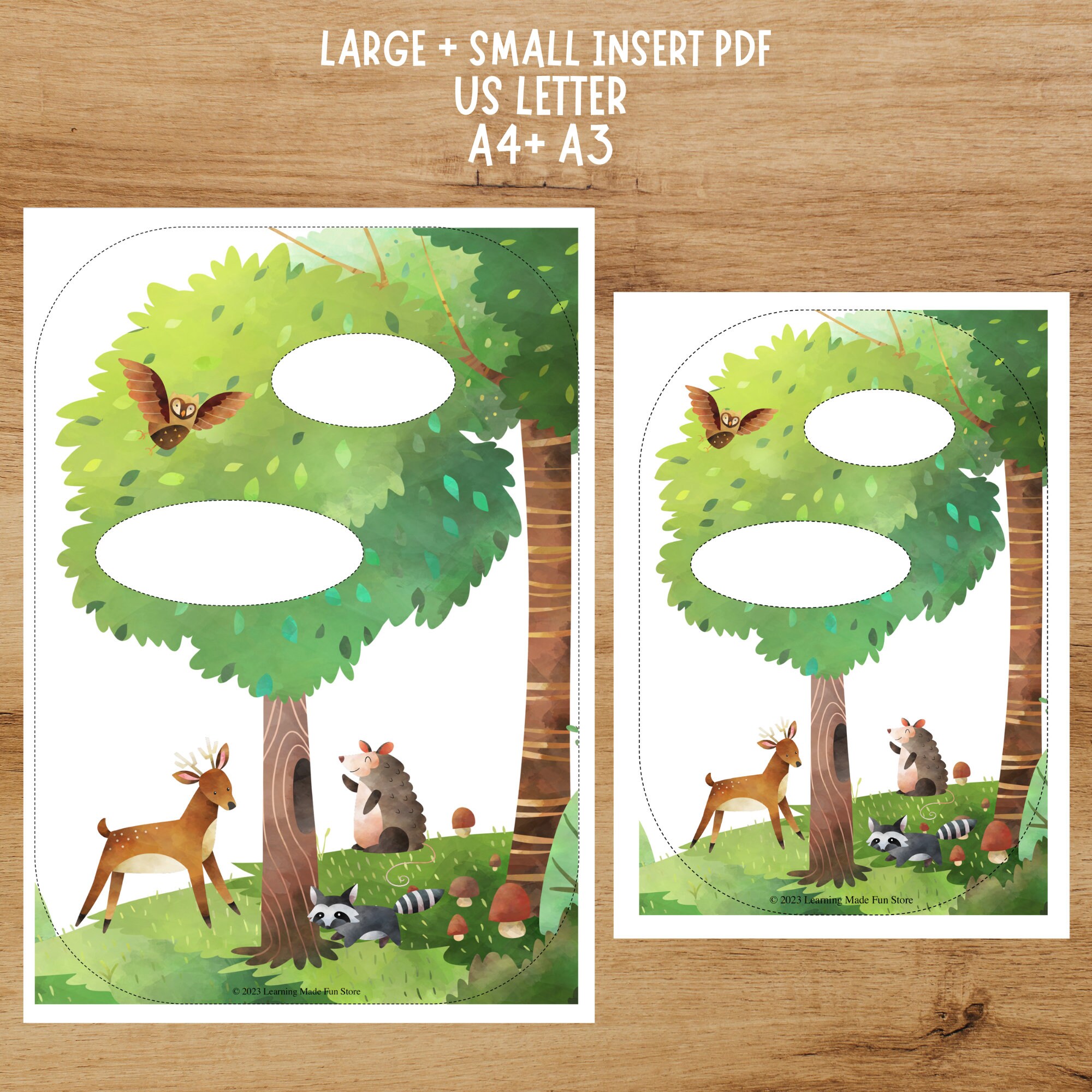 Squirrels Sort by Size, Printable Flisat Insert, Trofast Insert ...