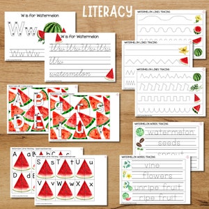 Watermelon Unit Study: Printable Summer Learning Activities (PDF) - Etsy