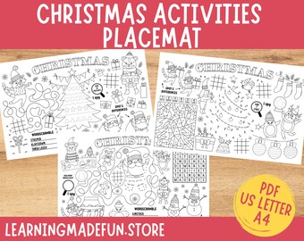 Kids Christmas Coloring Page - Etsy