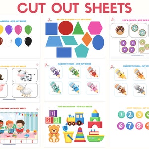 Busy Book Printable, Busy Book for 2 Year Old, Worksheet for Kid ...