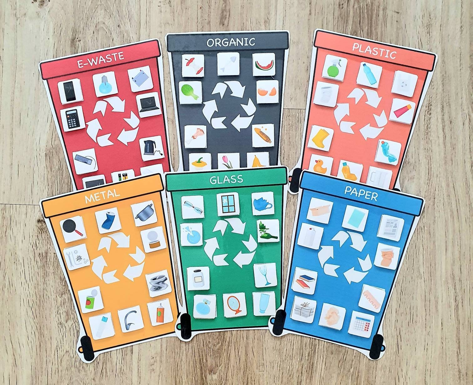 Recycling Sorting Game: Earth Day Activity (PDF Printable) - Etsy