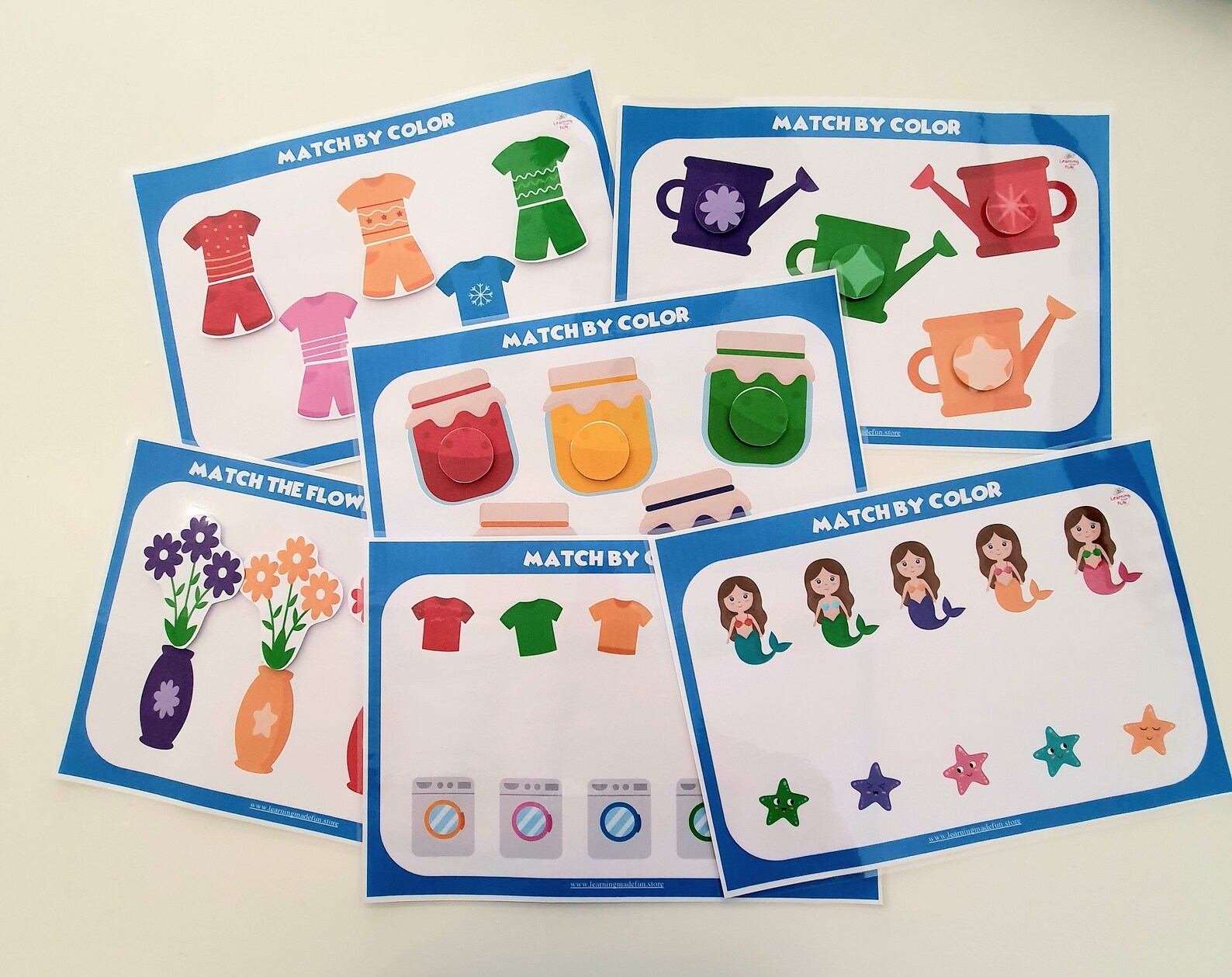 Colors Busy Book: Matching Activities for Toddlers (digital Download ...