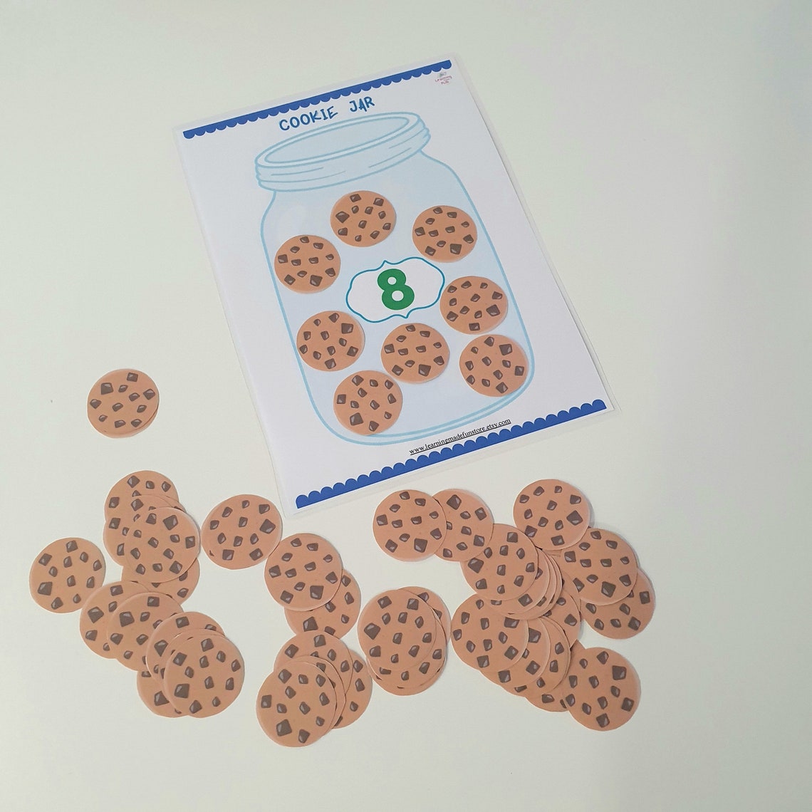 Cookie Jar Counting Activity Numbers 1-10 Count Count | Etsy