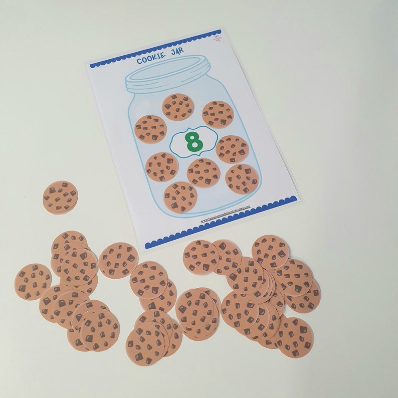 Cookie Jar Counting Activity: Homeschool Printable (digital Download ...