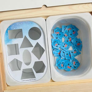 Snowmen Shapes Sorting Flisat Insert: Winter Preschool Activity ...