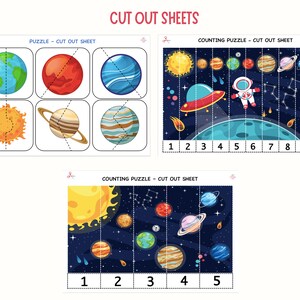 Solar System Busy Book: Preschool Learning Activities (PDF Pattern) - Etsy
