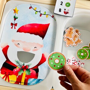 Feed Santa Flisat Insert, Christmas Counting Activity, Printable ...