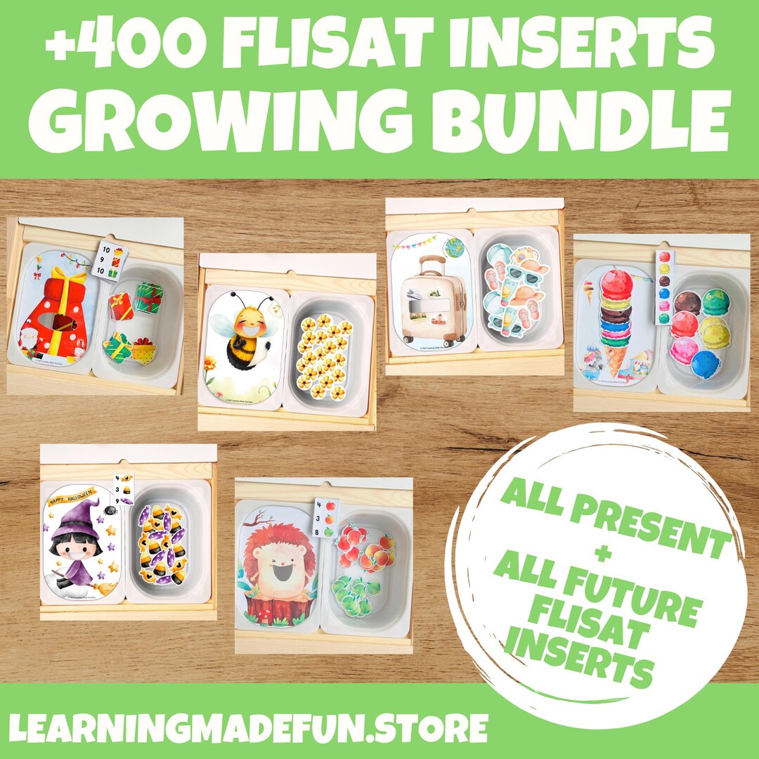 Flisat Growing Bundle, Flisat Inserts, Sensory Table, Growing Bundle ...