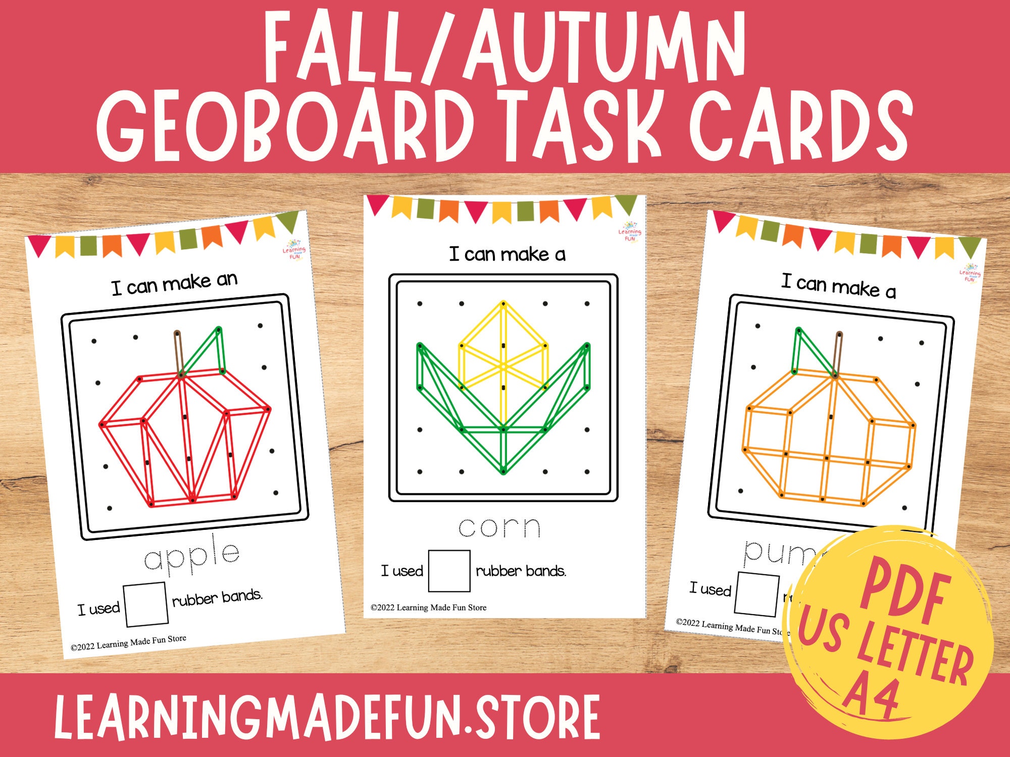 Geoboard Task Cards - Etsy