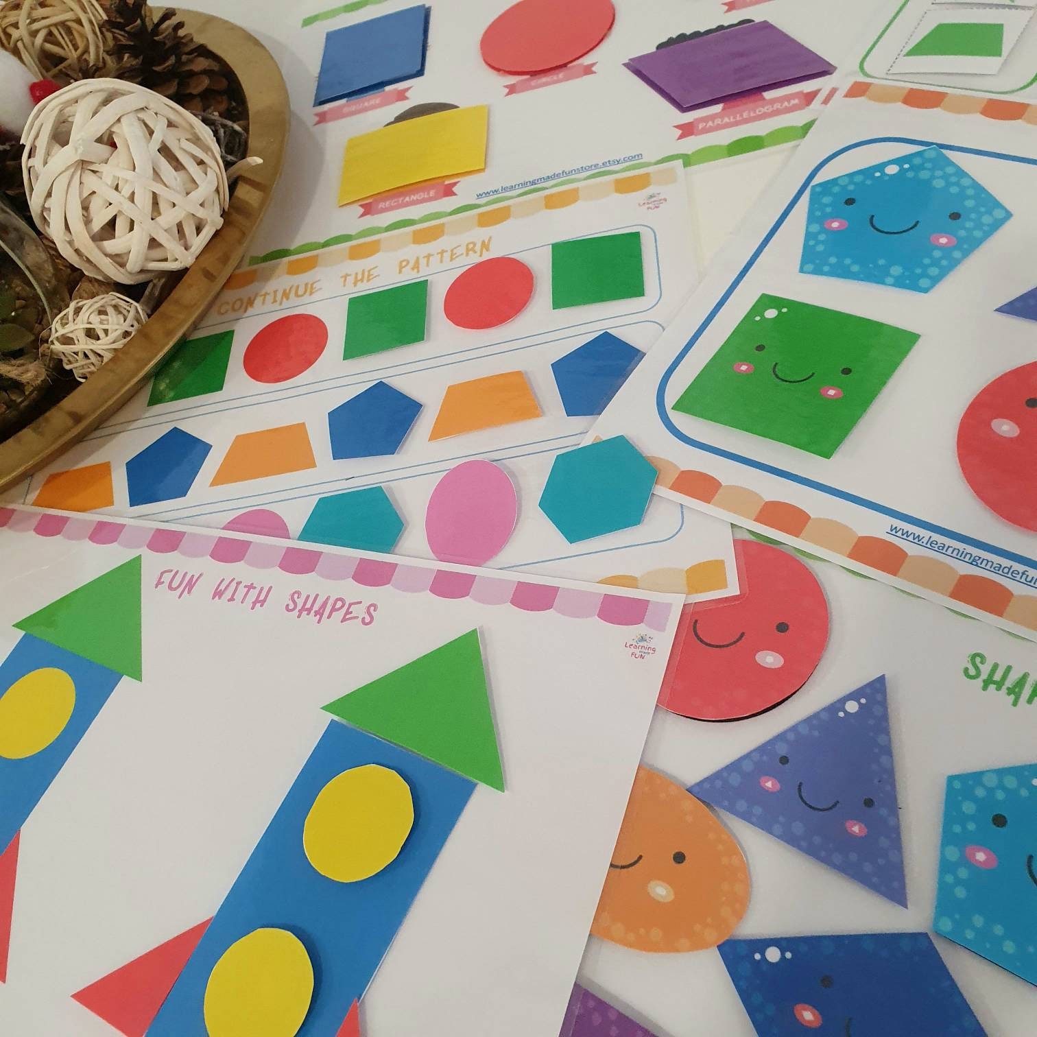 Shapes Busy Book Shapes Learning Book Shapes and Color - Etsy Singapore