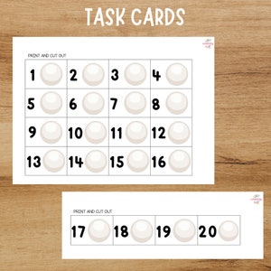 Sea Turtle Eggs Counting to 20, Printable Flisat Insert, Trofast Insert ...