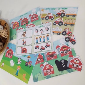 Farm Animals Busy Book, Learning Binder, Preschool Busy Book, Busy Book ...