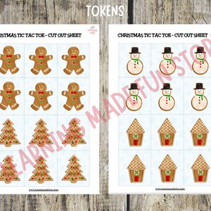 Christmas Tic Tac Toe Printable Game, Printable Christmas Game ...