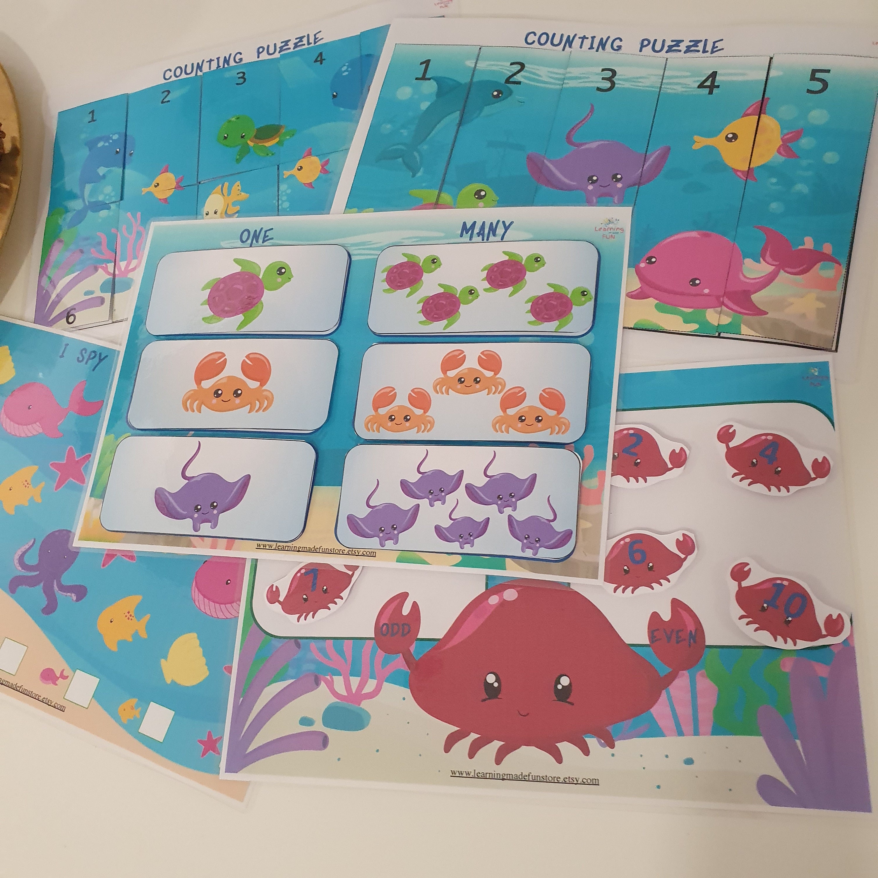 Ocean Life Busy Book: Toddler Learning Binder (PDF Printable) - Etsy