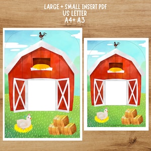 Farm Animals Counting, Printable Flisat Insert, Trofast Insert ...