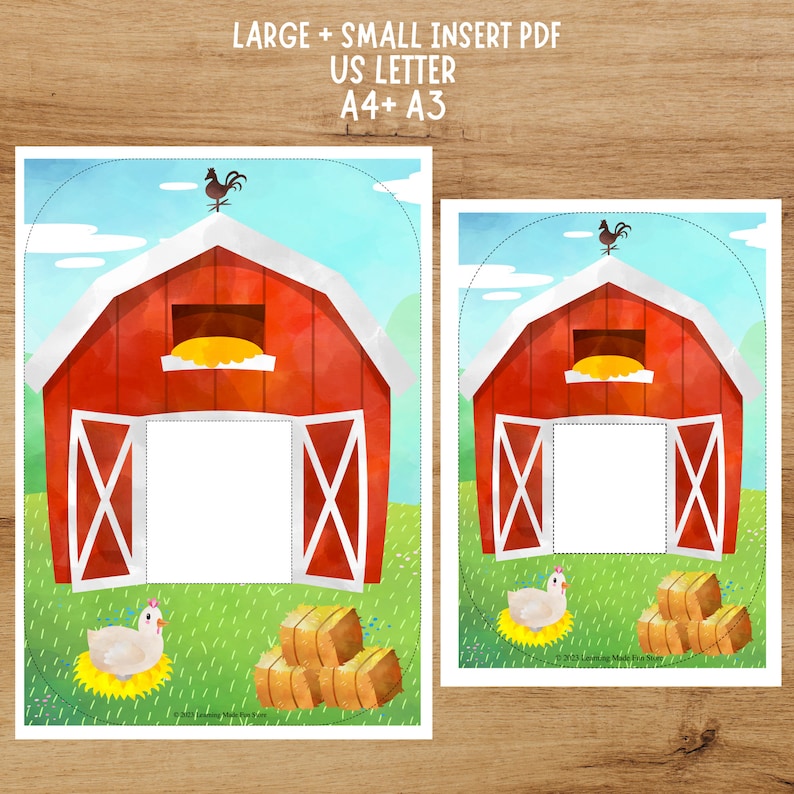Farm Animals Counting, Printable Flisat Insert, Trofast Insert ...