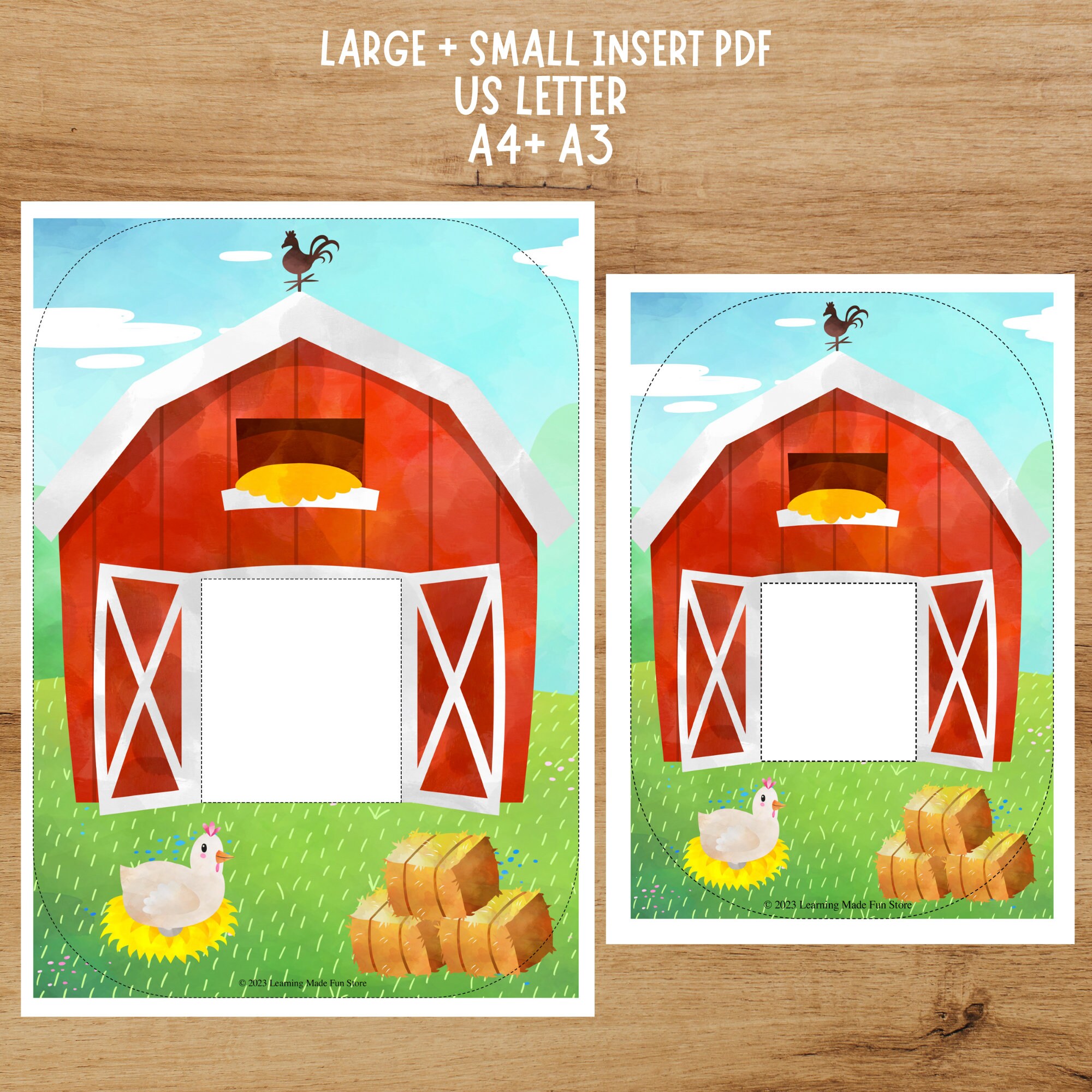 Farm Animals Counting, Printable Flisat Insert, Trofast Insert ...