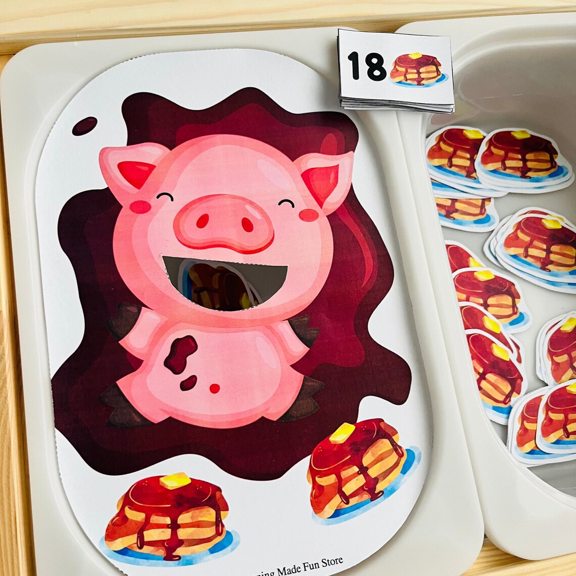 If You Give a Pig a Pancake Counting, Printable Flisat Insert, Trofast ...