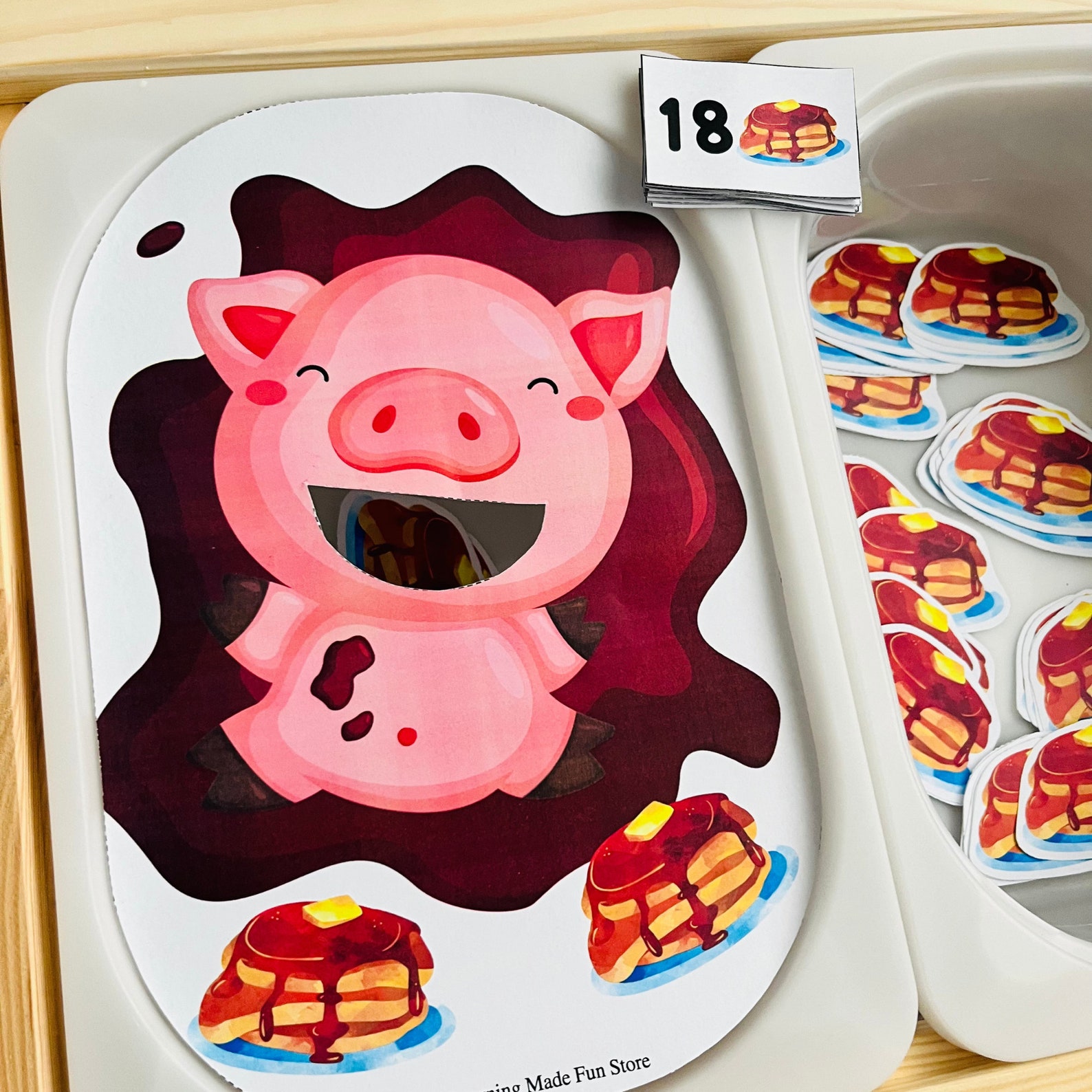 If You Give a Pig a Pancake Counting, Printable Flisat Insert, Trofast ...