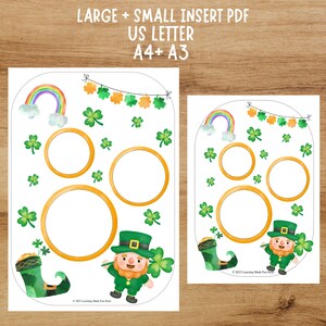 Saint Patrick Sorting by Size, Printable Flisat Insert, Trofast Insert ...
