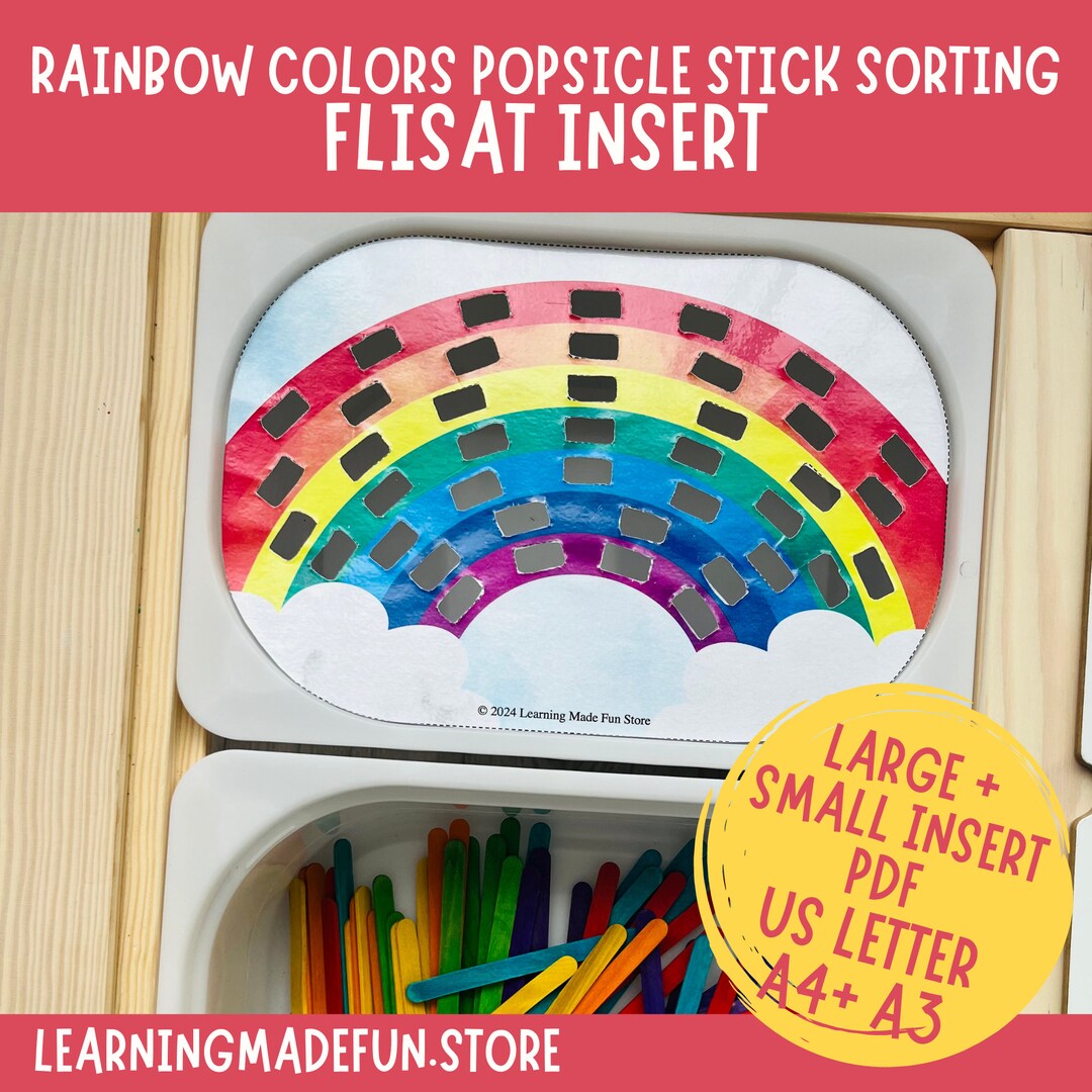 Popsicle Sticks Sorting Colours, Matching Colors Printable Flisat ...