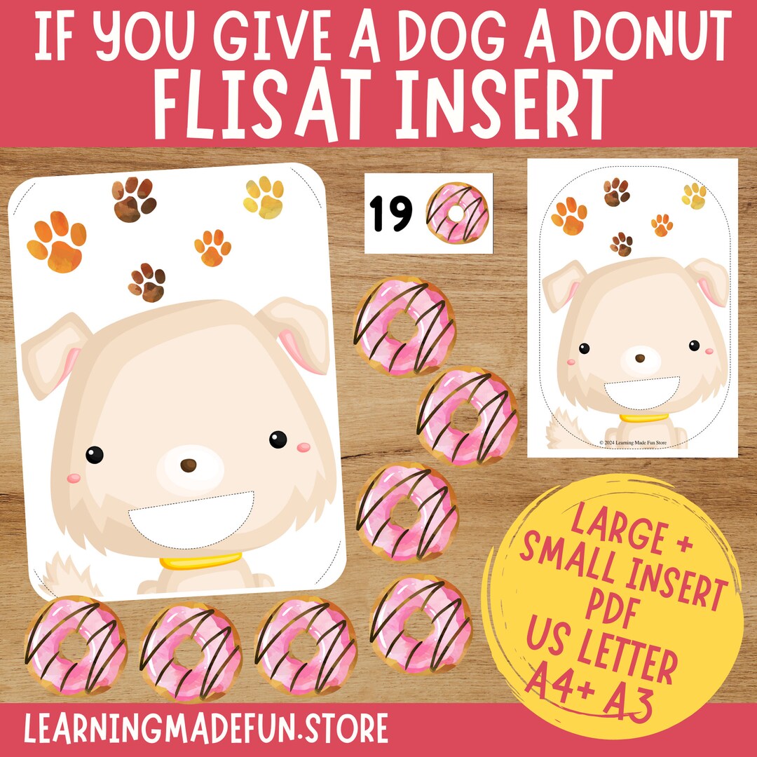 If You Give a Dog a Donut Counting, Printable Flisat Insert, Trofast ...