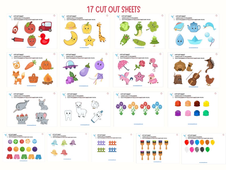 Colors Busy Book: Matching Activities for Toddlers (digital Download ...