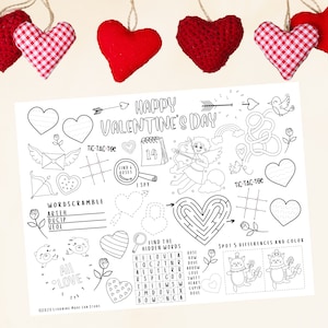 Giant Valentine's Day Coloring Poster, Valentines Coloring Page ...