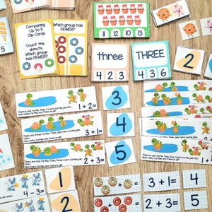 Pre-k Math Learning Bundle: 90 Pages, Preschool Curriculum (PDF ...