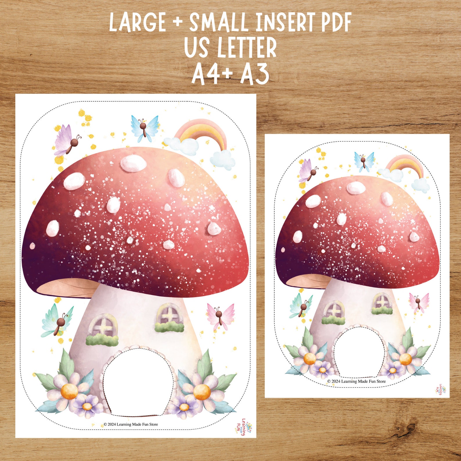 Spring Fairy Counting Flisat Insert: Preschool Learning (printable) - Etsy