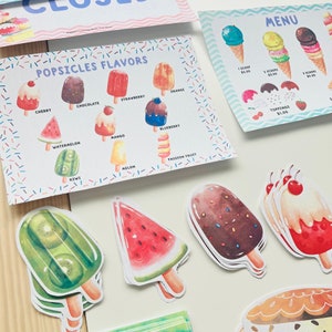 Ice Cream Shop Pretend Play Kit, Summer Dramatic Play, Preschool ...