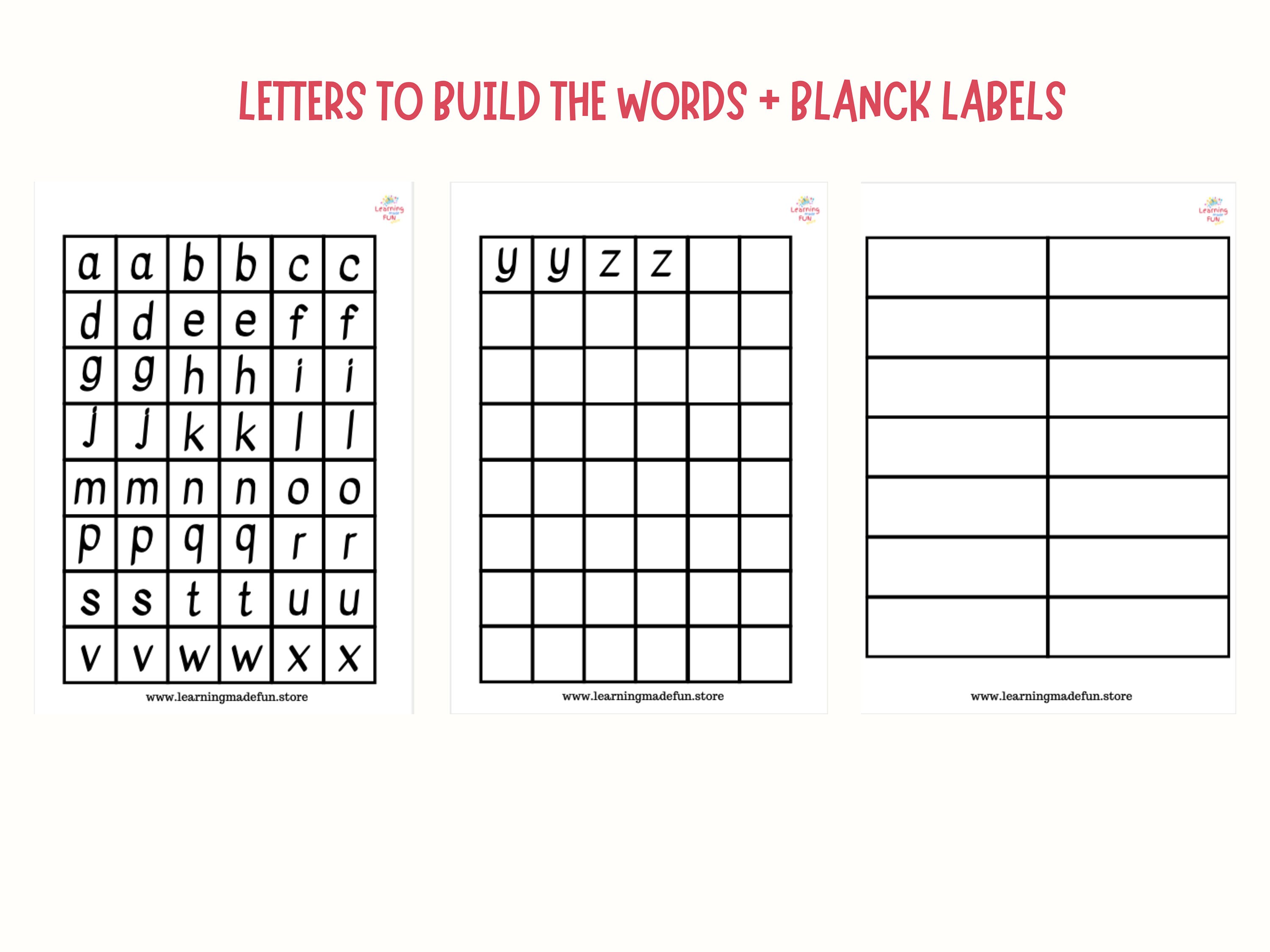 Sight Word Practice Printable Spelling Game Kindergarten - Etsy