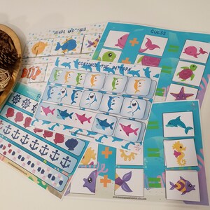 Ocean Busy Book, Busy Book Toddler, Preschool Busy Book, Toddler ...