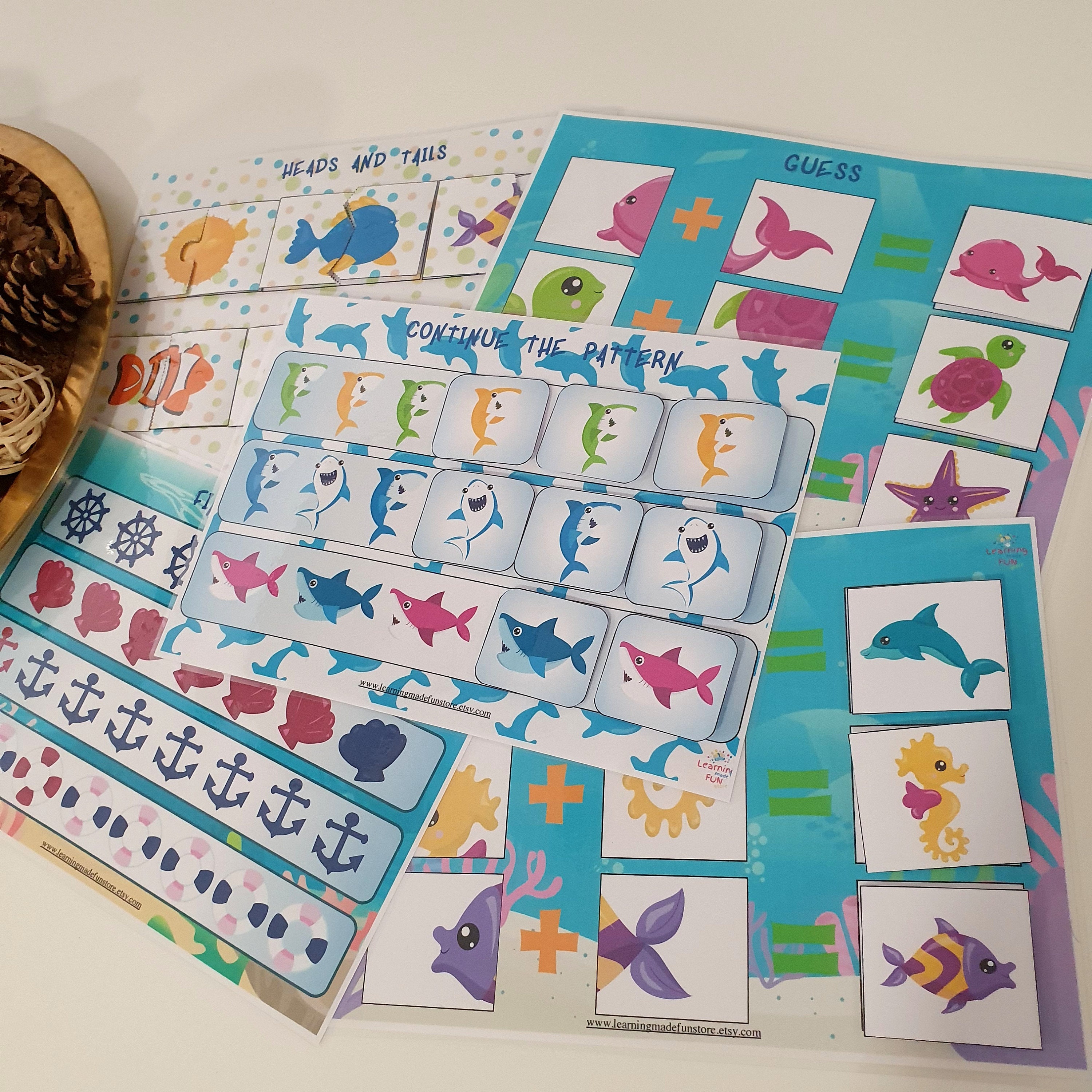 Ocean Busy Book Busy Book Toddler Preschool Busy Book - Etsy