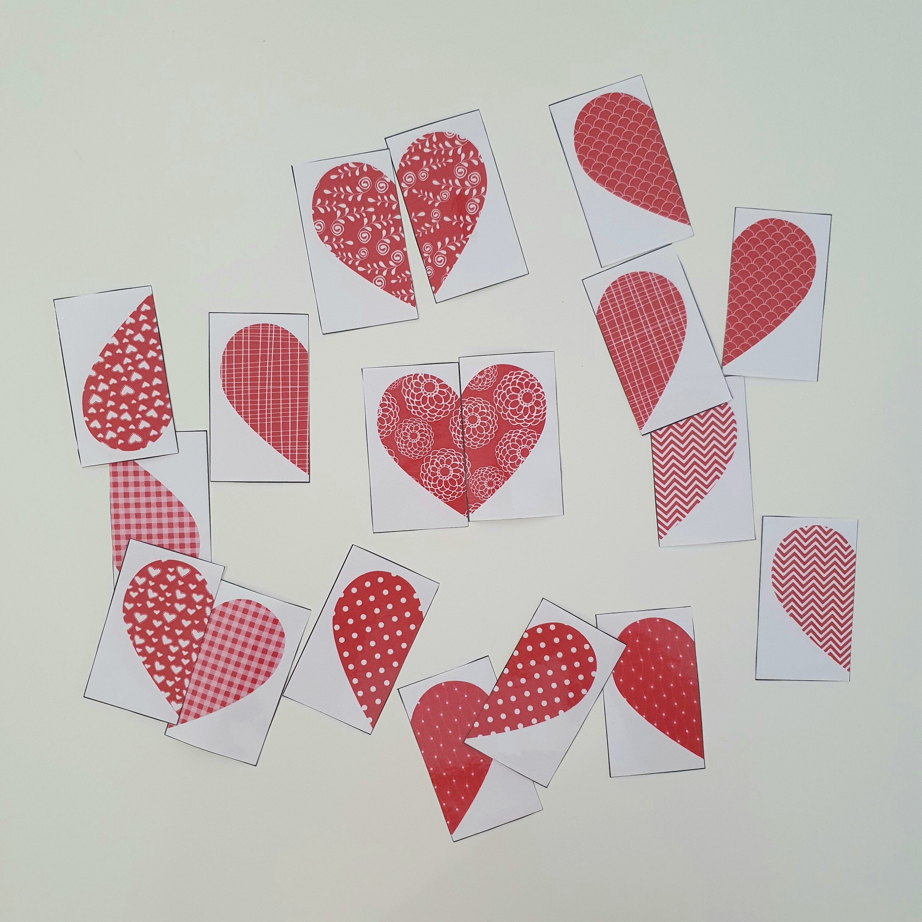 Valentine's Day Matching Game for Kids Matching Pattern - Etsy