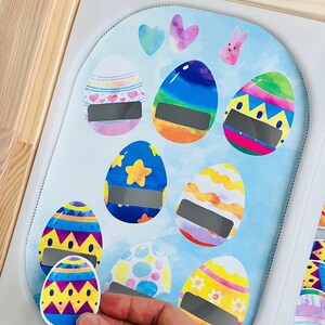Easter Egg Pattern Sorting Flisat Insert, Toddler Preschool (printable ...