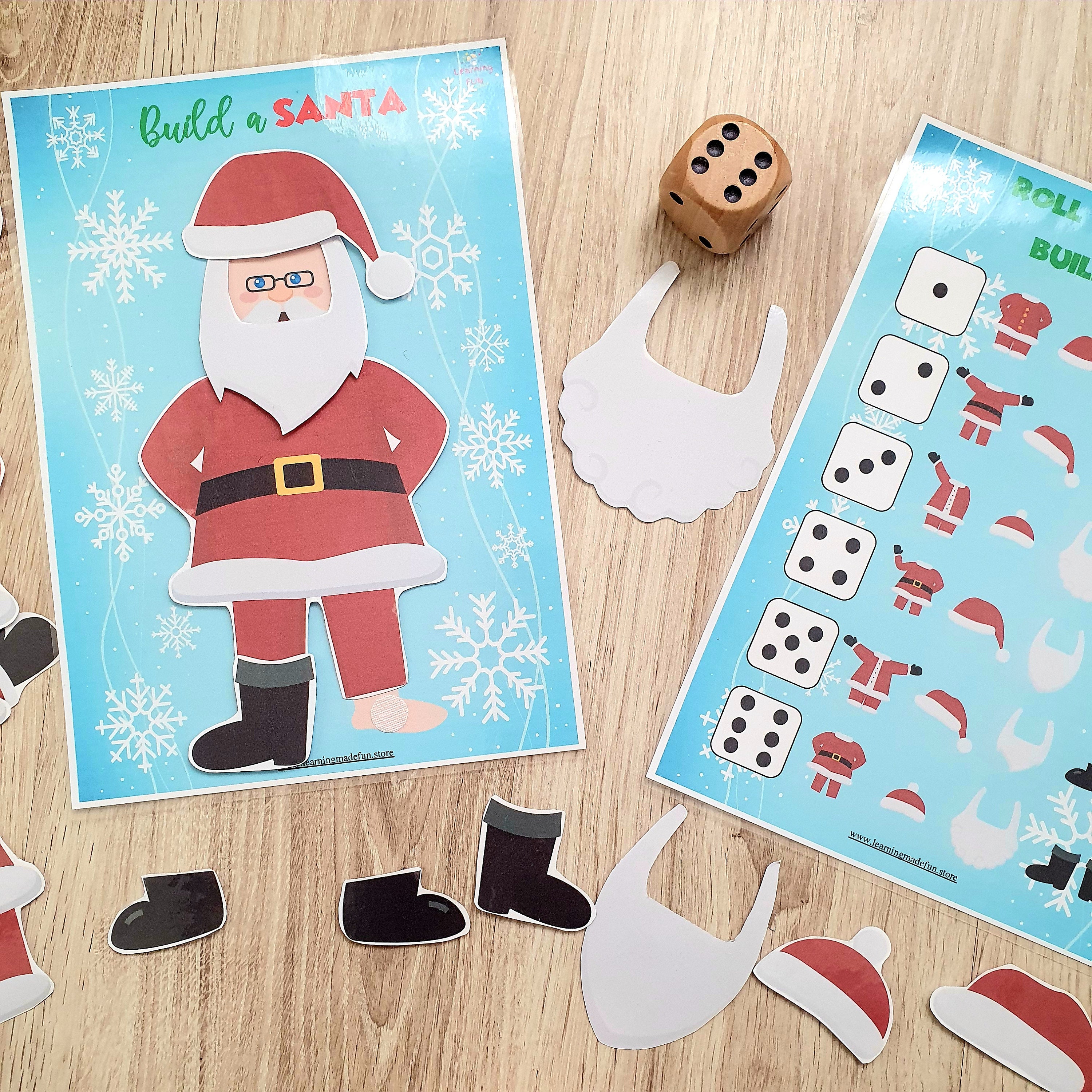 Build a Santa Christmas Activity Toddler Busy Book | Etsy