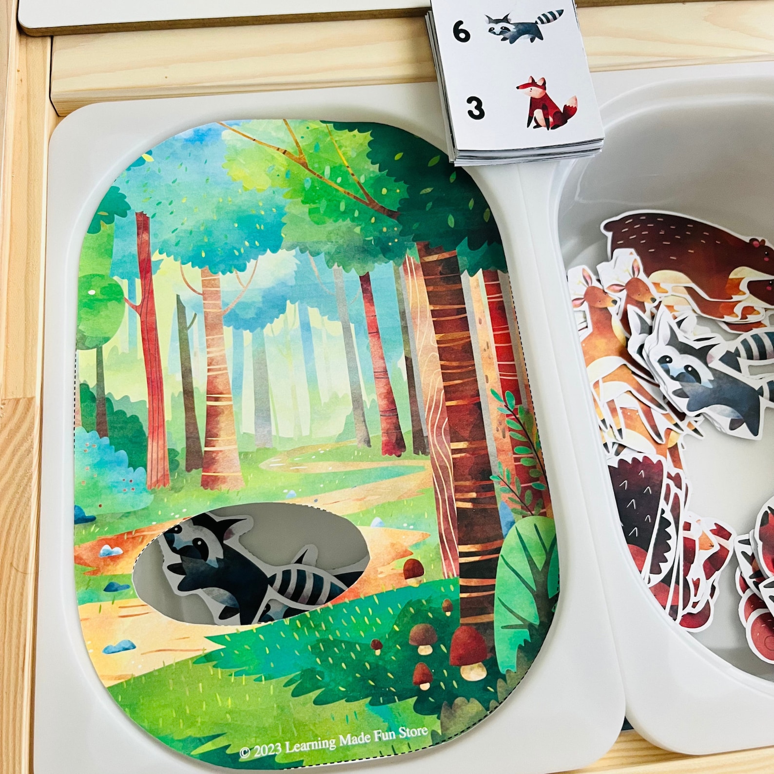 Forest Animals Counting Flisat Insert: Preschool Learning (digital ...