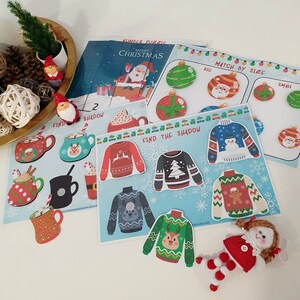 Christmas Busy Book for Toddlers, Busy Book Printable, Learning Binder ...