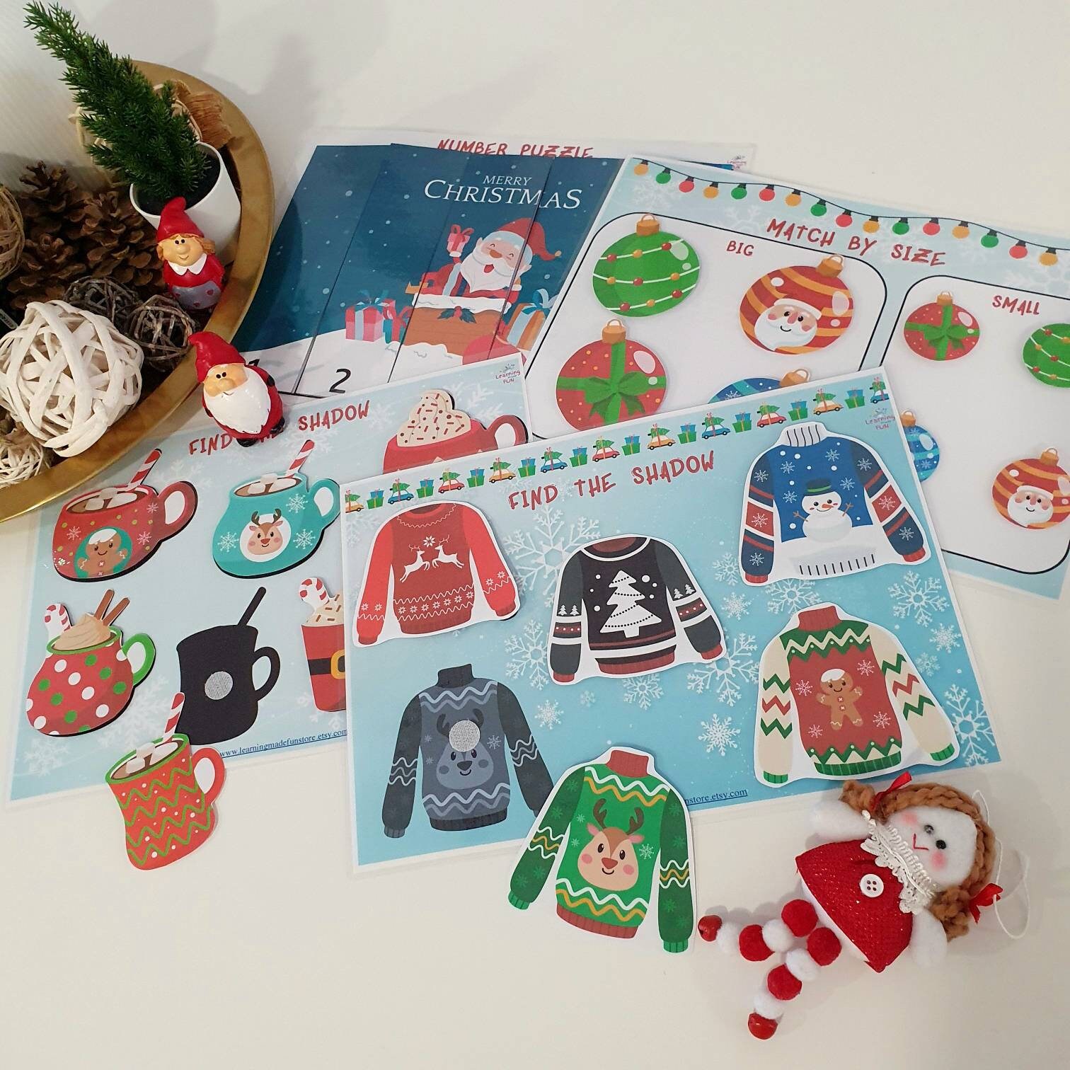 Christmas Busy Book for Toddlers Busy Book Printable | Etsy