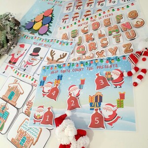 Christmas Busy Book Printable, Busy Book for Toddler, Christmas Busy ...