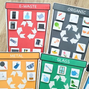 Recycling Game, Earth Day Activity, Waste Sorting Printable, Garbage ...