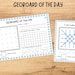 Winter Geoboard Task Cards, Winter Unit Activity Mats, Preschool ...